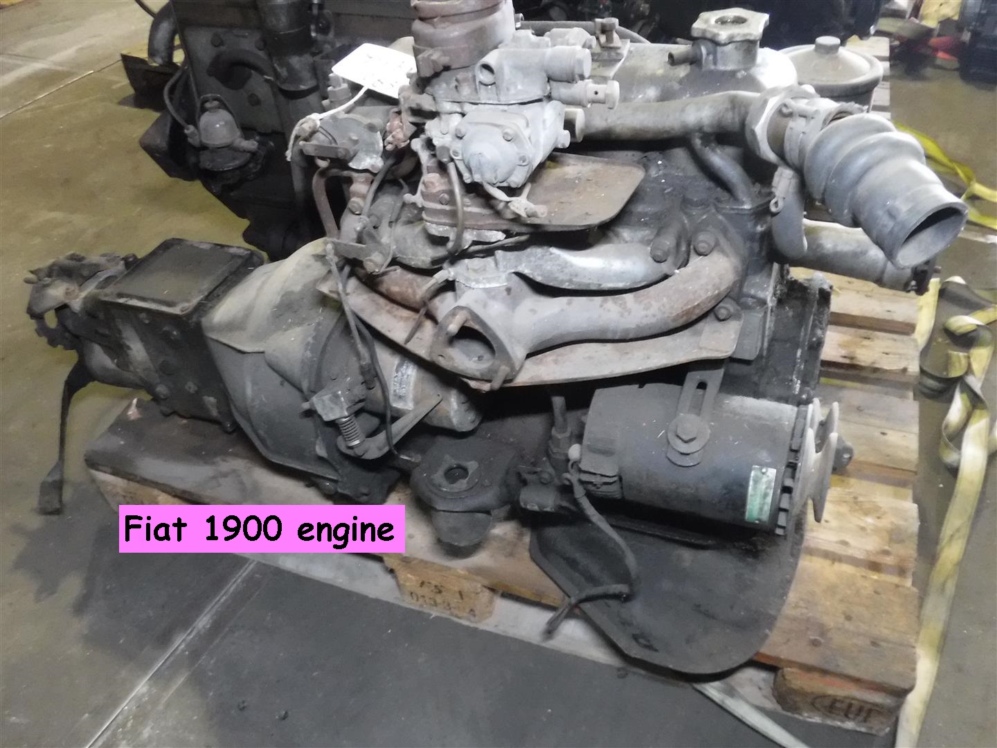 Fiat parts-1900 engine | Joop Stolze Classic Cars