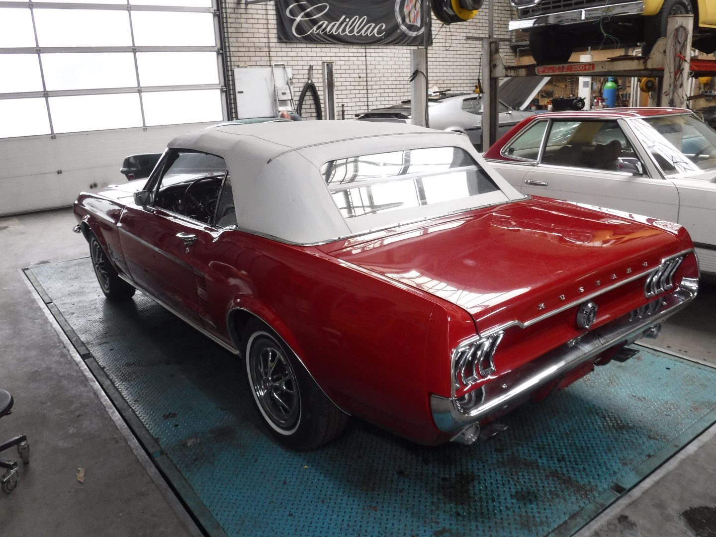 Ford-Mustang '67 convertible red | Joop Stolze Classic Cars