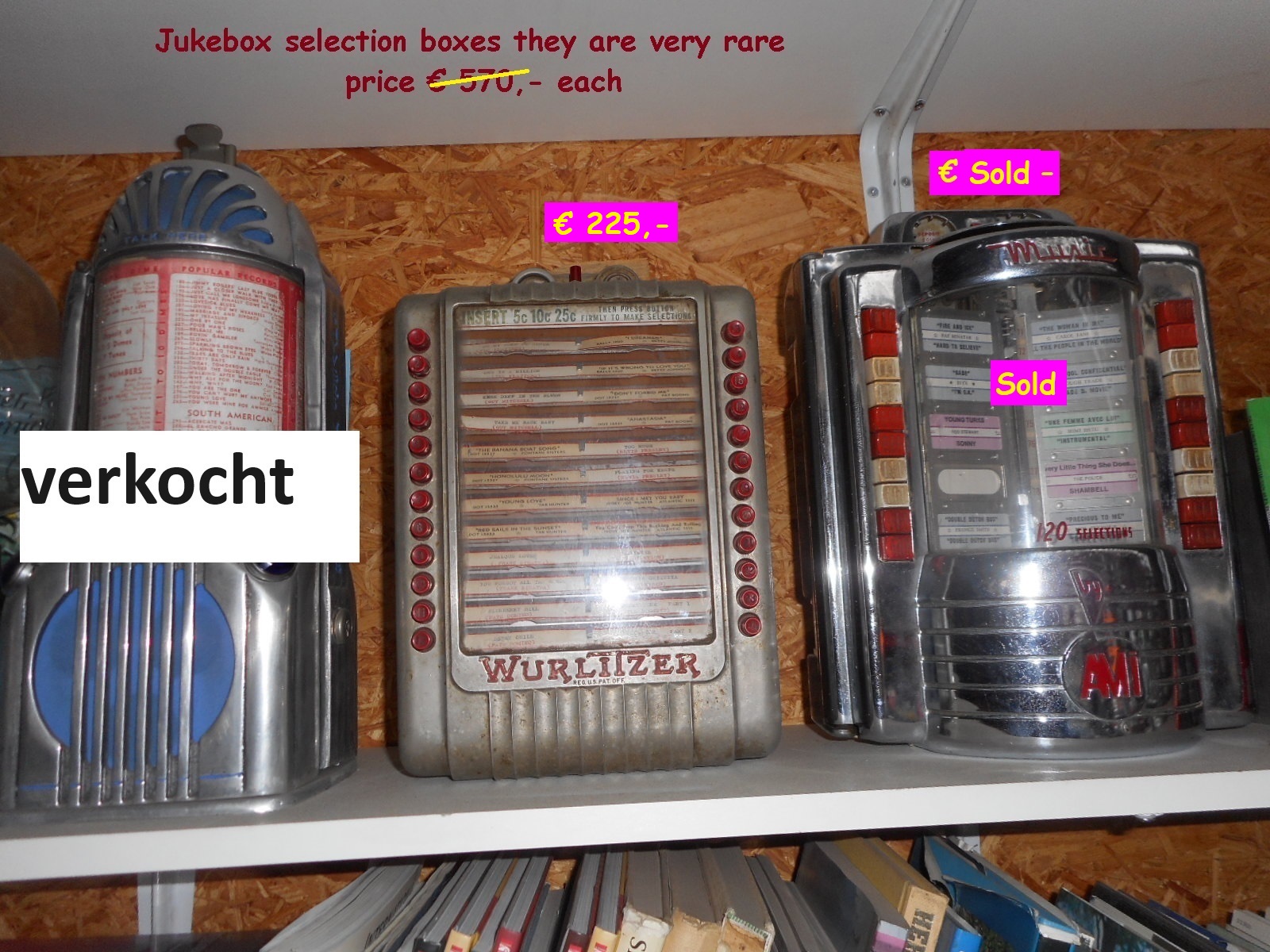 Jukebox-Wall boxes | Joop Stolze Classic Cars